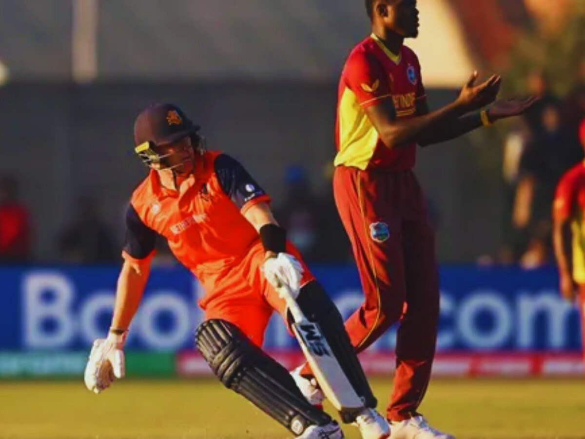 WI vs NED: 6,6,6,6,6... थरारक सुपर ओव्हरमध्ये नेदरलँडने लावला वेस्ट ...