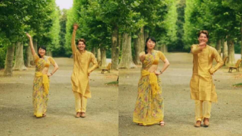 'राजा मला नऊवारी साडी पाहिजे'वर थिरकलं जपानी जोडपं, Video पाहाच | japan ...