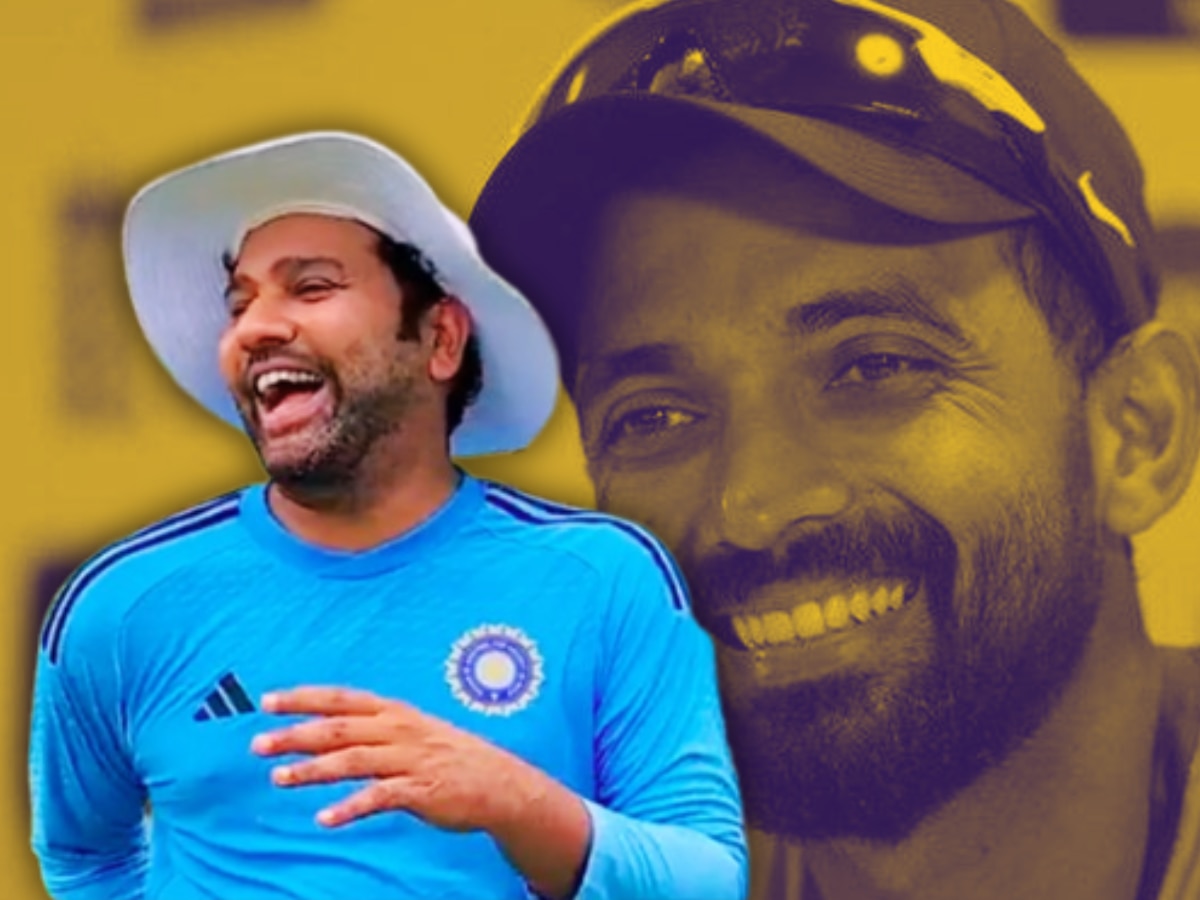 IND vs WI Team India Captain Rohit Sharma became Reporter and asked questions from Ajinkya ...
