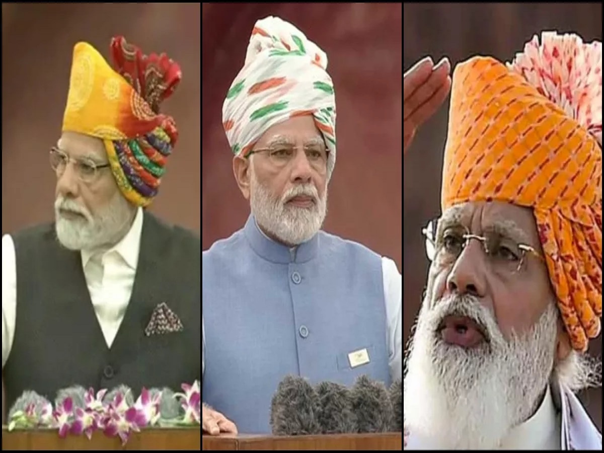#15august2023 : पंतप्रधानांच्या फेट्याची शान कायम! पाहा गेल्या 10 ...