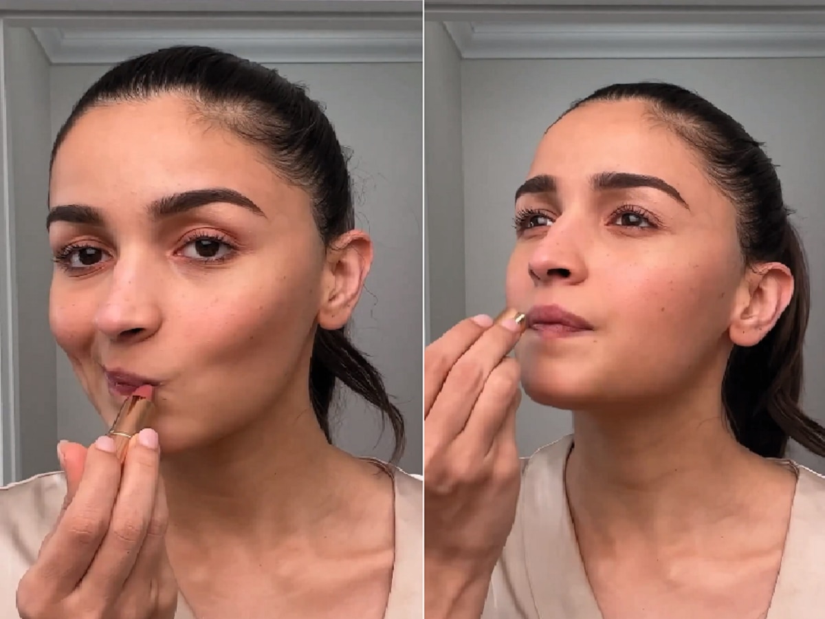 Video : ईssssw; आलियाची लिपस्टीक लावण्याची पद्धत पाहून सगळेच हैराण ...