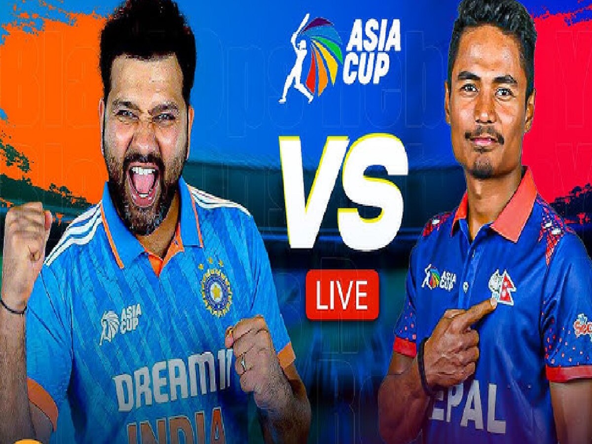 asia cup 2023 india vs nepal live match steaming ball by ball updates