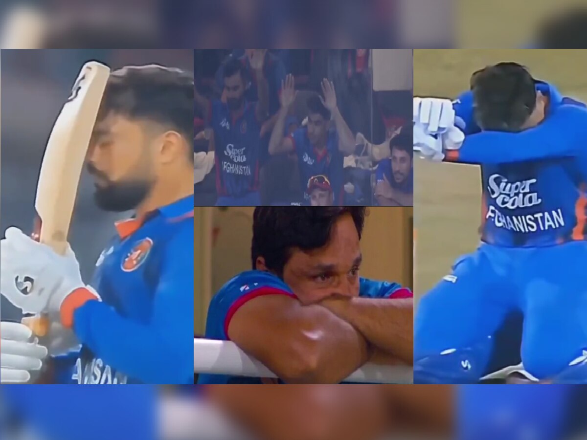 Afghanistan Rashid Khan breaks down in tears after defeat Viral video ...