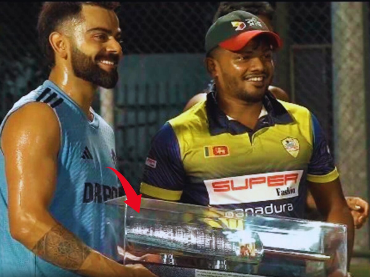 Virat Kohli Silver Bat : किंग कोहलीचा जबरा फॅन! सोन्याच्या लंकेत ...