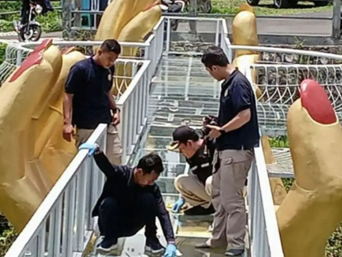 प्रसिद्ध टुरिस्ट स्पॉटवर धक्कादायक घटना, काचेचा पूल तुटला, पर्यटक ३० ...