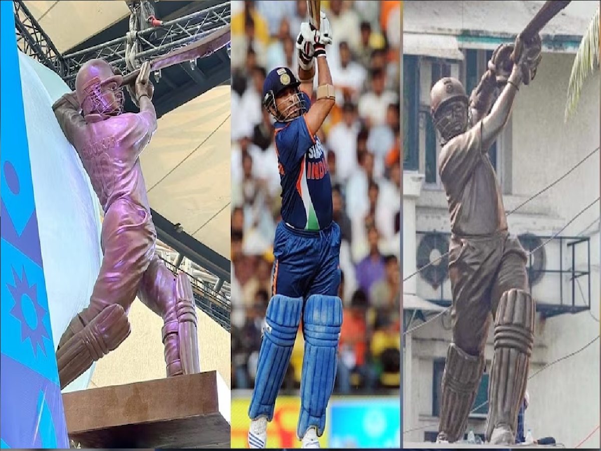 cricket master blaster sachin tedulkar statue unveiled in mumbai ...