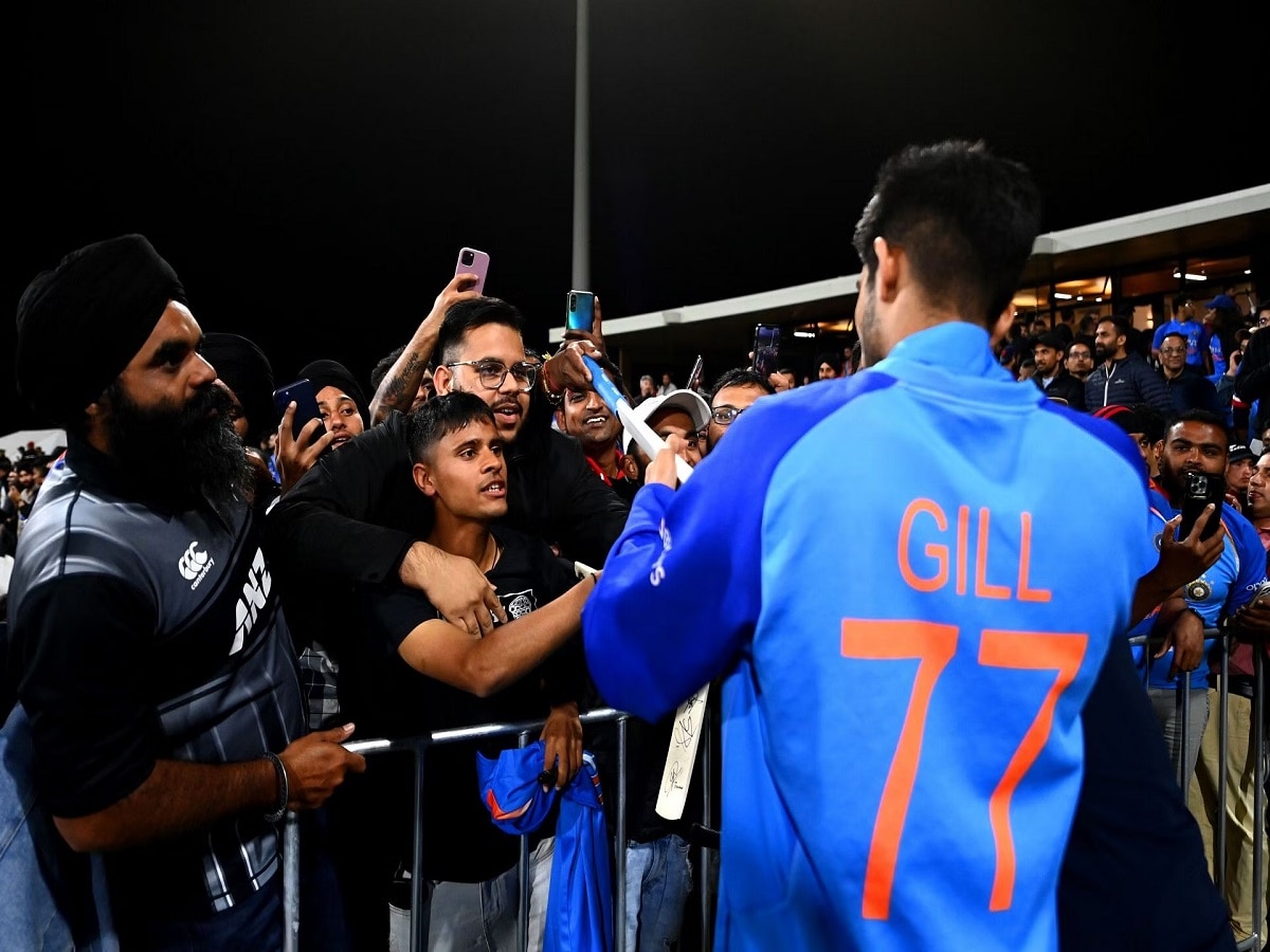 icc world cup shubman gill wears jersey number 77 intresting story