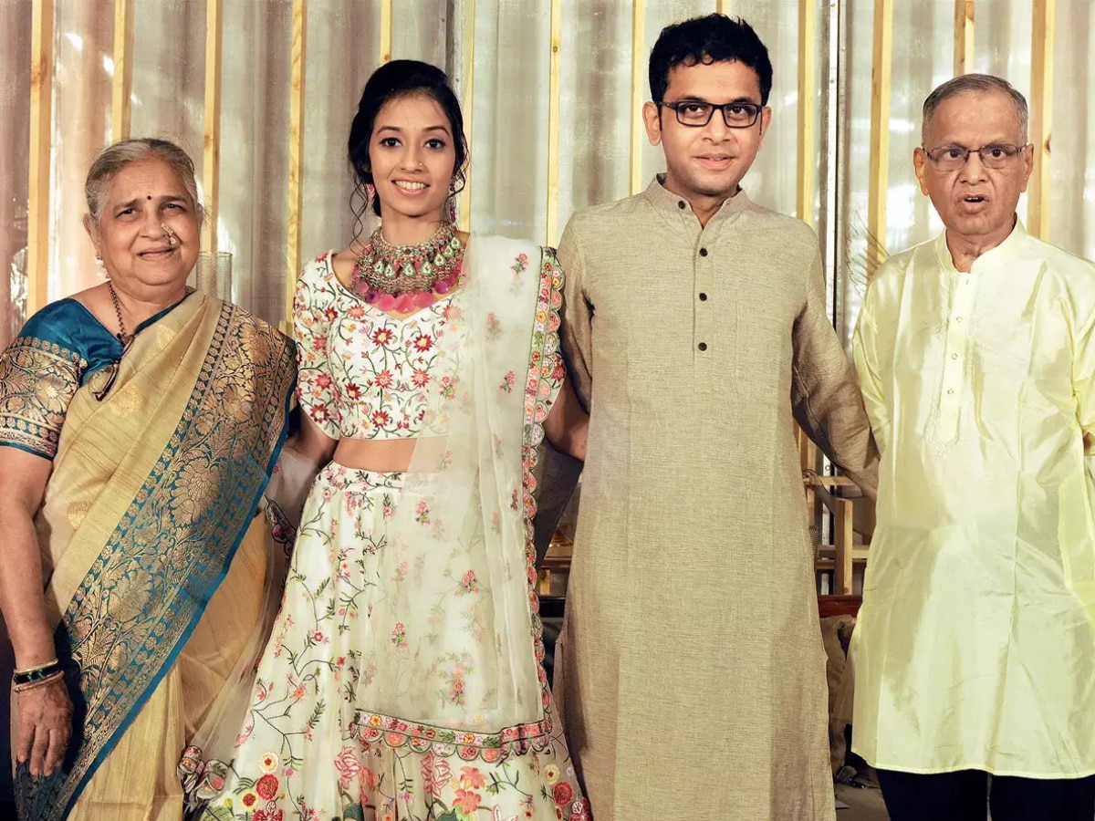 Sudha Murthy And Narayan Murthy gave unique name to grandchild from ...