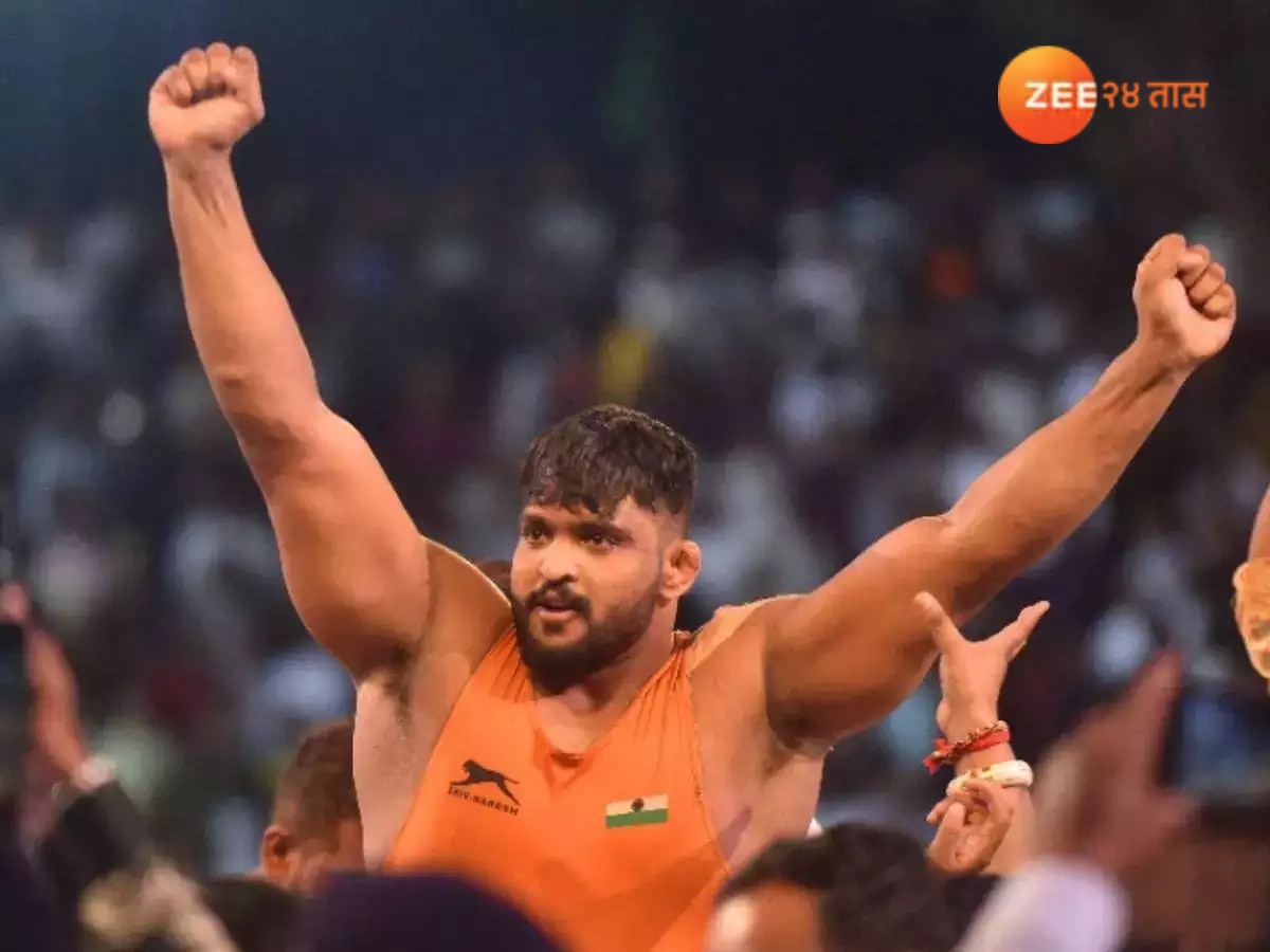 Shivraj Rakshe become Double Maharashtra Kesari after beat Harshvardhan Sadgir In 2023 Final ...