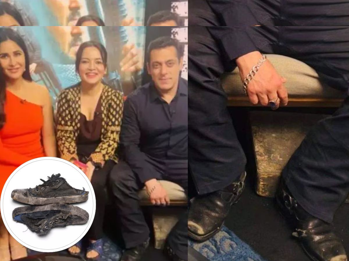 सलमानच्या 'फाटक्या', 'कुजलेल्या' बुटांची किंमत 2nd Hand कारहूनही अधिक | Salman Khan s torn shoe ...
