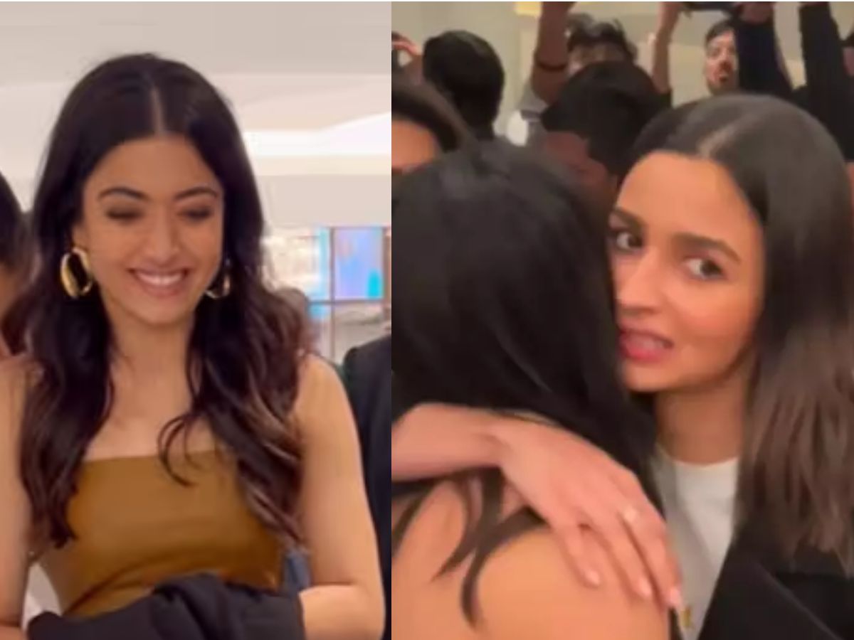 'शेवटी बायकोच असते ती...'; रश्मिकाला मिठी मारताना आलियानं दिलेले ...