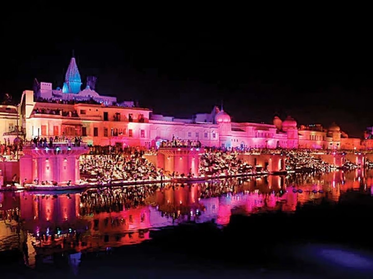 Ayodhya Saryu Ghat ready for Ram Mandir pran pratishtha Know the ...