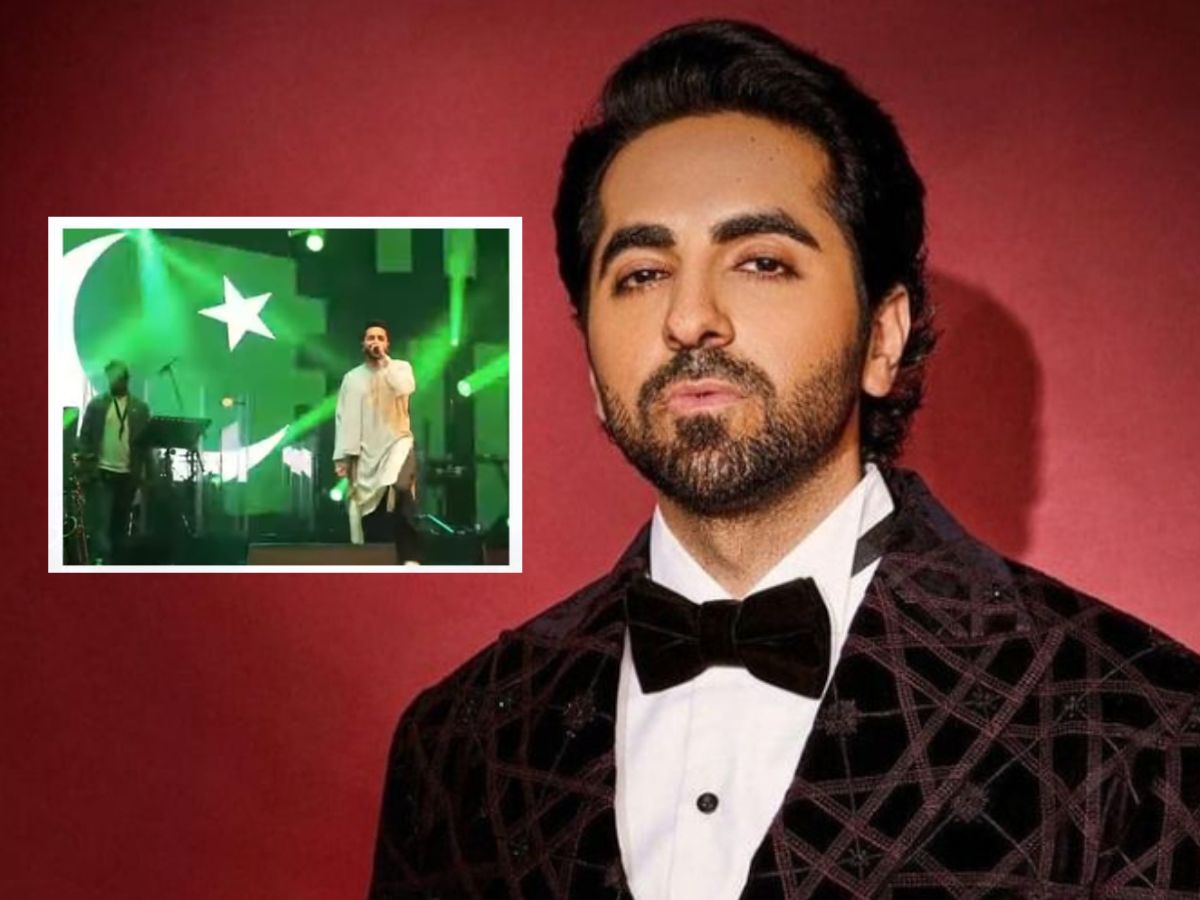 अयोध्येवरून परतलेल्या आयुष्मान खुरानानं गायलं 'दिल दिल पाकिस्तान' गाणं ...