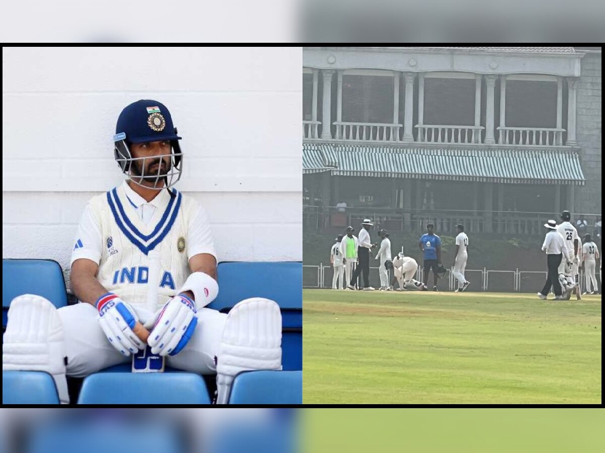 High Voltage Drama in Rajini Despite being out ajinkya Rahane came out ...