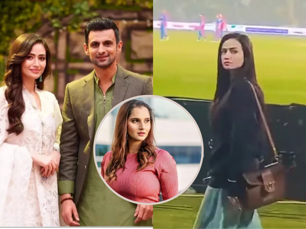Psl 2024 Fans Started Shouting Sania After Seeing Shoaib Maliks Wife