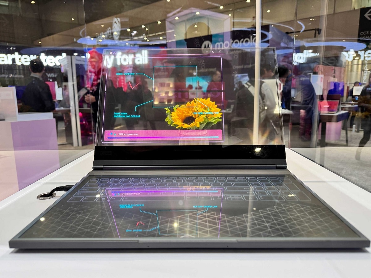 सगळं काही आरपार दिसणार; Lenovo कंपनीने सादर केला जगातील पहिला ...