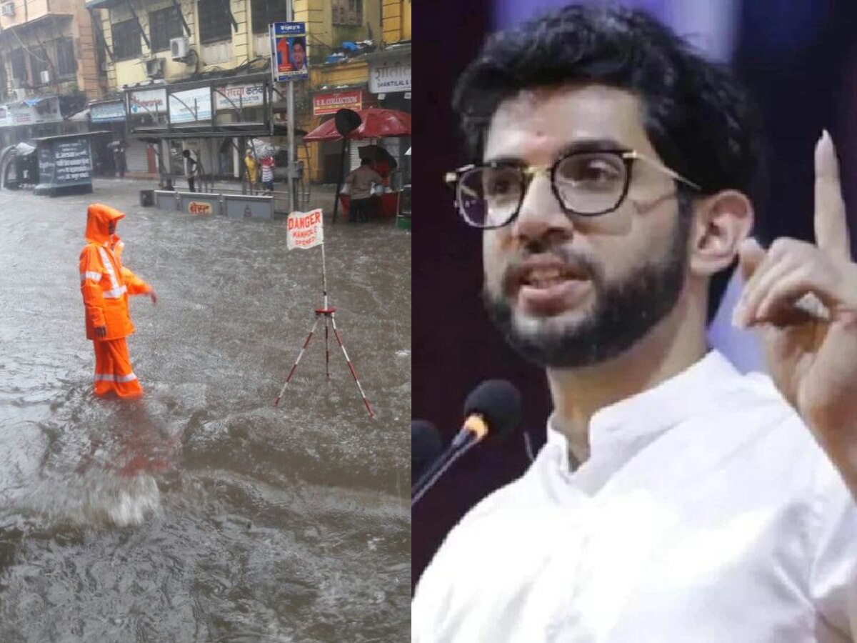 Mumbai Rain Hindamata Water Lodging Aaditya Thackeray Angry on BMC Work ... Mumbai Rain Hindamata Water Lodging Aaditya Thackeray Angry on BMC Work ...