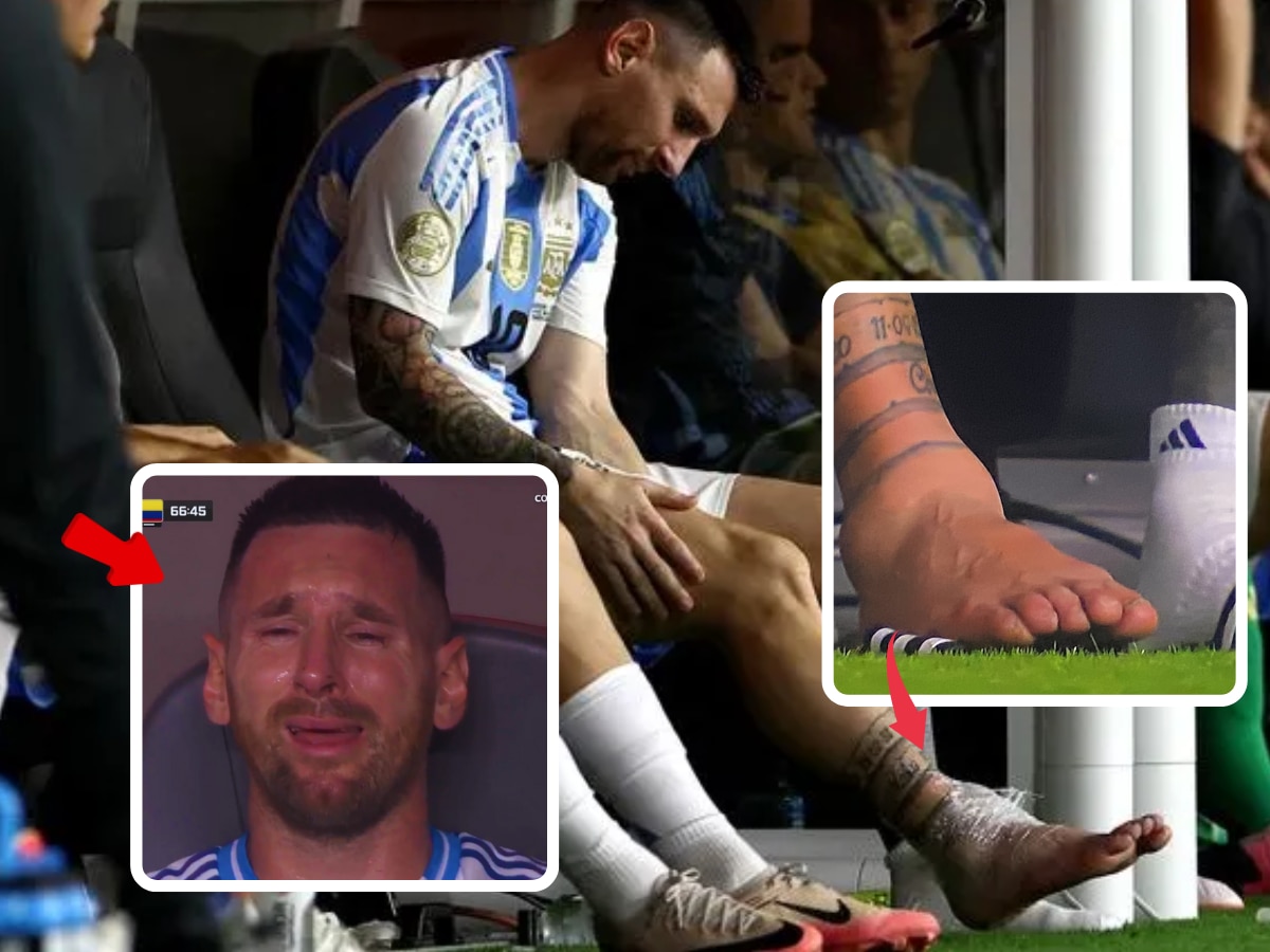 Copa America final : सामन्याचा अंतिम थरार अन् मेस्सीचा पाय सुजला; स्वत ...