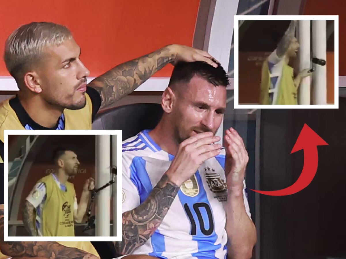 He limped into the field with a swollen leg and lionel Messi first ...