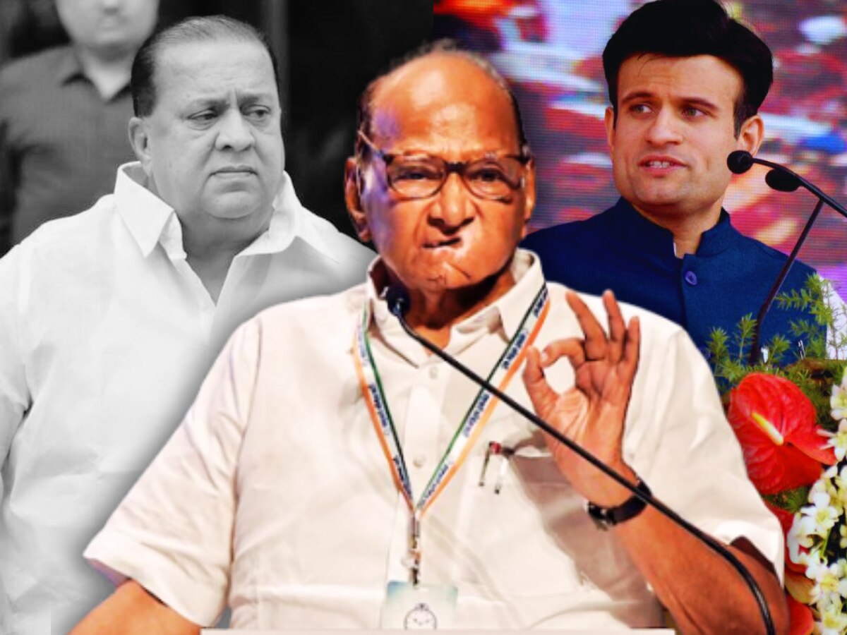 Kolhapur Politics : मुश्रीफांना जागा दाखवा, कागलमध्ये शरद पवारांची गर्जना; म्हणाले 'समरजीतला ...