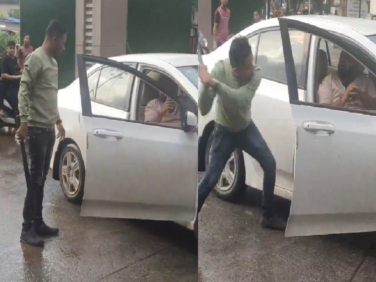 शिंदें गटातील आमदाराच्या बॉडिगार्डची दादागिरी, भर रस्त्यात केली एकाला ...