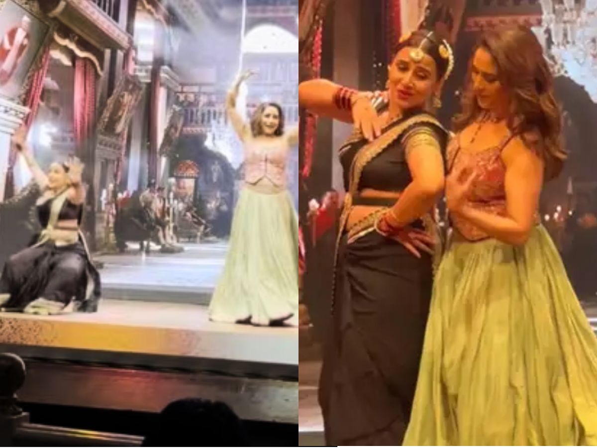 Vidya Balan Fall On Stage : VIDEO : स्टेजवर परफॉर्म करत असताना धाडकन ...