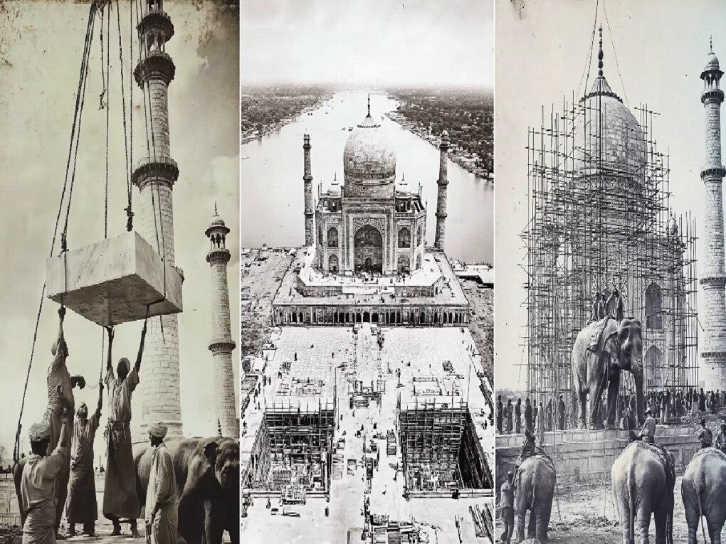 ताजमहाल कसा साकारला असेल? RARE VIDEO समोर |AI video recreates the ...