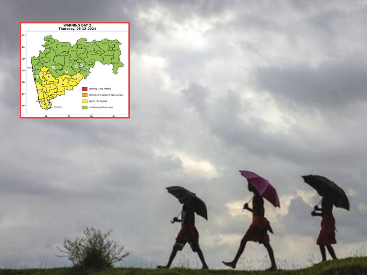 Maharashtra Weather: निम्म्या राज्यावर वादळी पावसाचं सावट; थंडीचं ...
