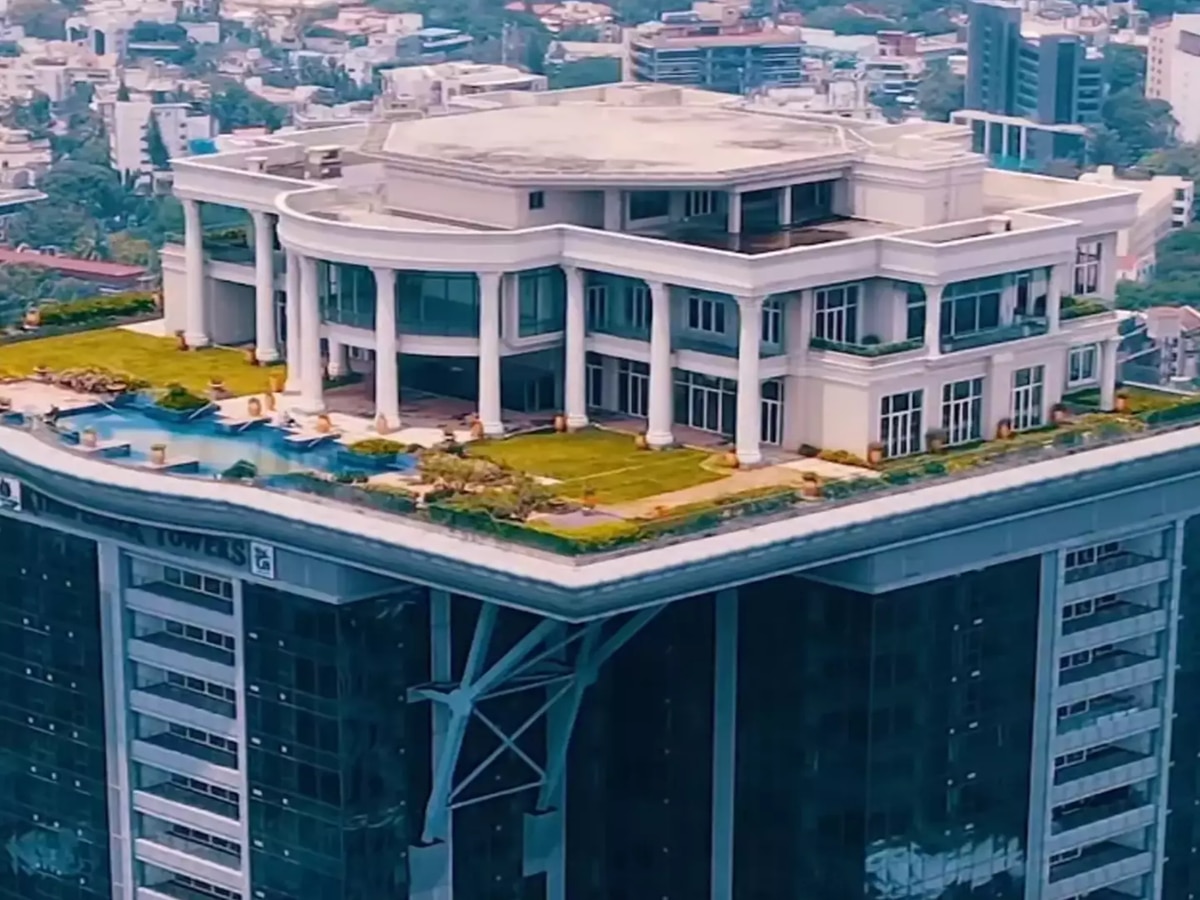 PHOTO : 400 फूट उंच 34व्या मजल्यावर बांधला आलिशान महाल! 'या' घरासमोर ...