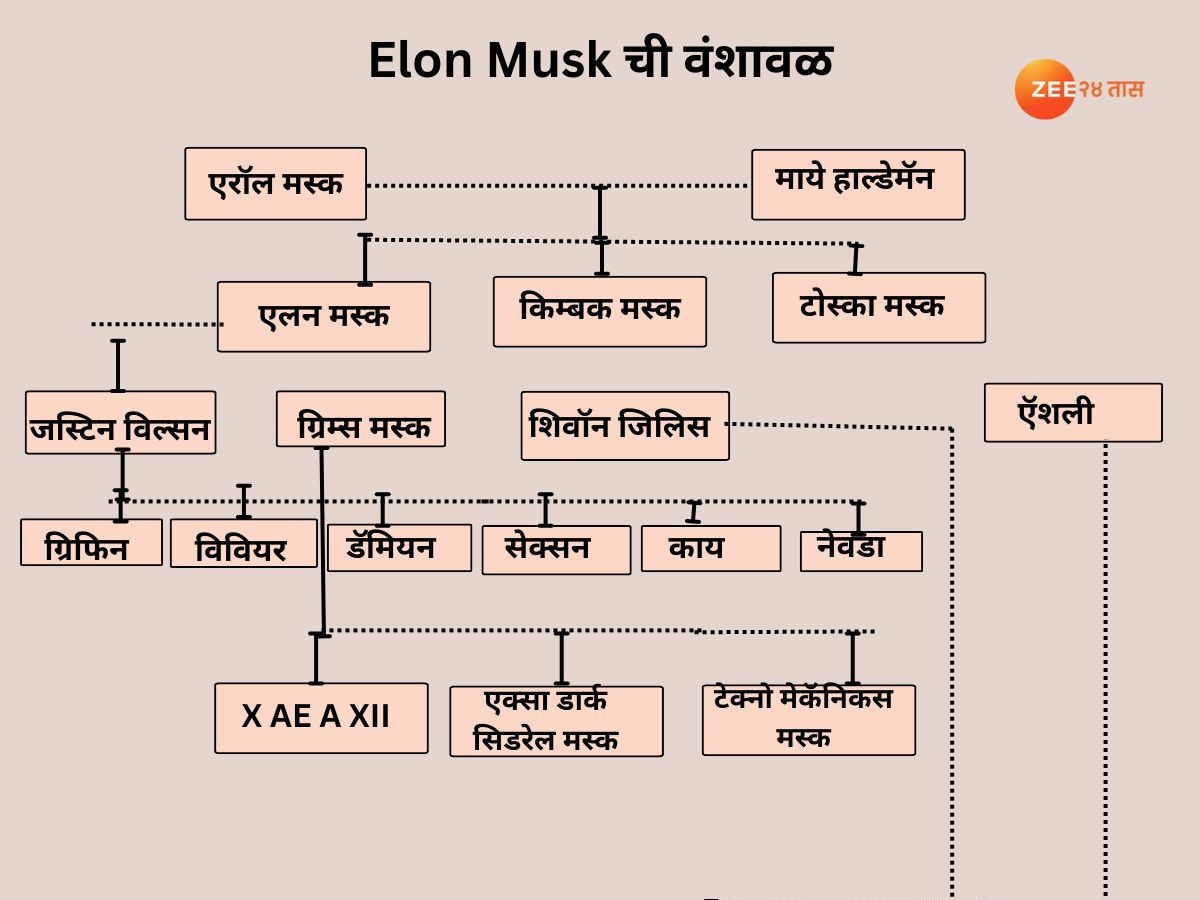 14 Kids 4 Wives Know More About Elon Musk Family Tree; Elon Musk ची ...