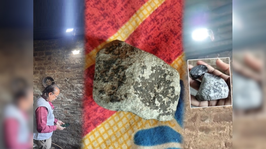 बीडमध्ये चमत्कारिक प्रकार! आकाशातून घरावर पडल्या पाव किलो वजनाच्या 2 ...