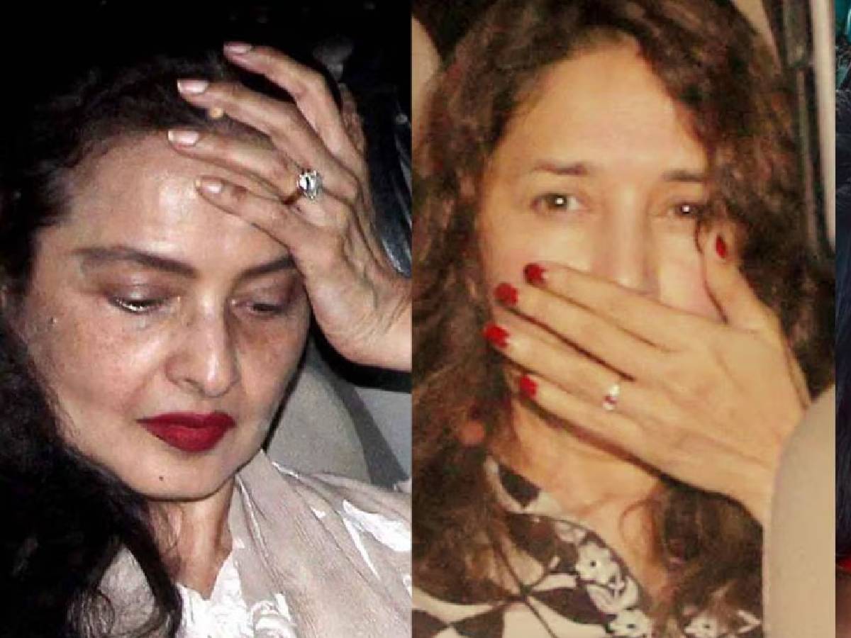 Bollywood Actress Without Makeup Look Rekha Raveena Tandon Madhuri ...