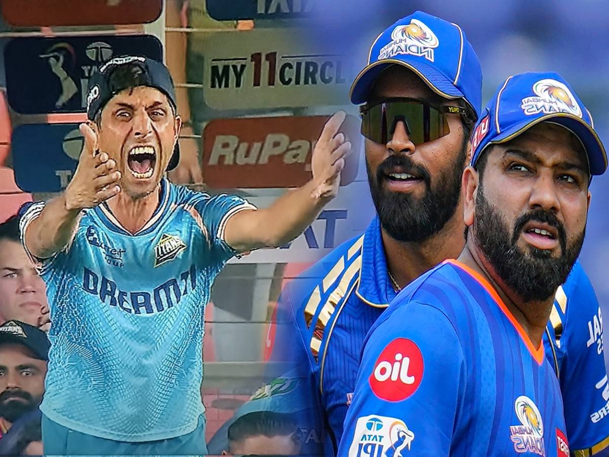 Ashish Nehra angry after gujrat titans lost consecutive 3 wickets in mi ...