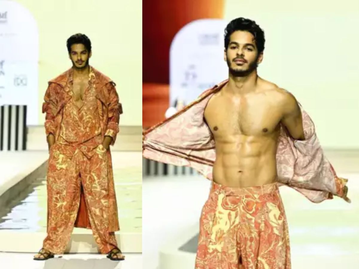 Ishaan Khattar Remove Shirt During Ramp Walk : 'ना हाइट, ना कॉन्फिडेन्स ...