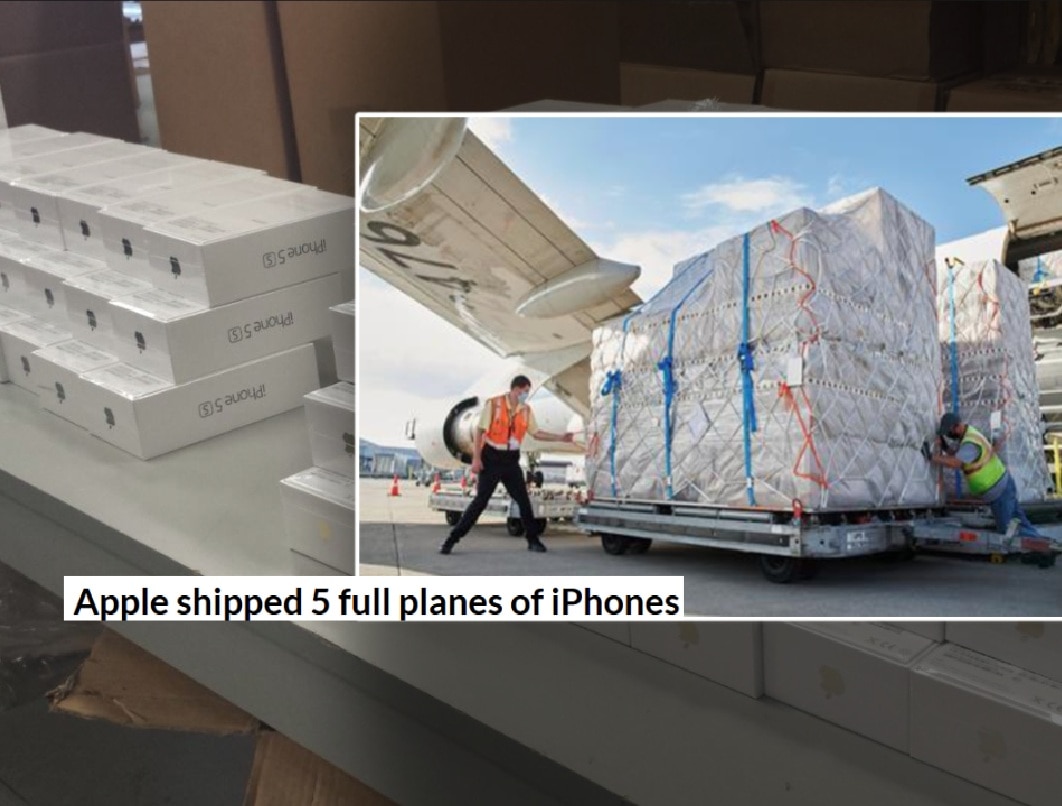 Apple shipped 5 full planes of iPhones from India to the US to avoid ...