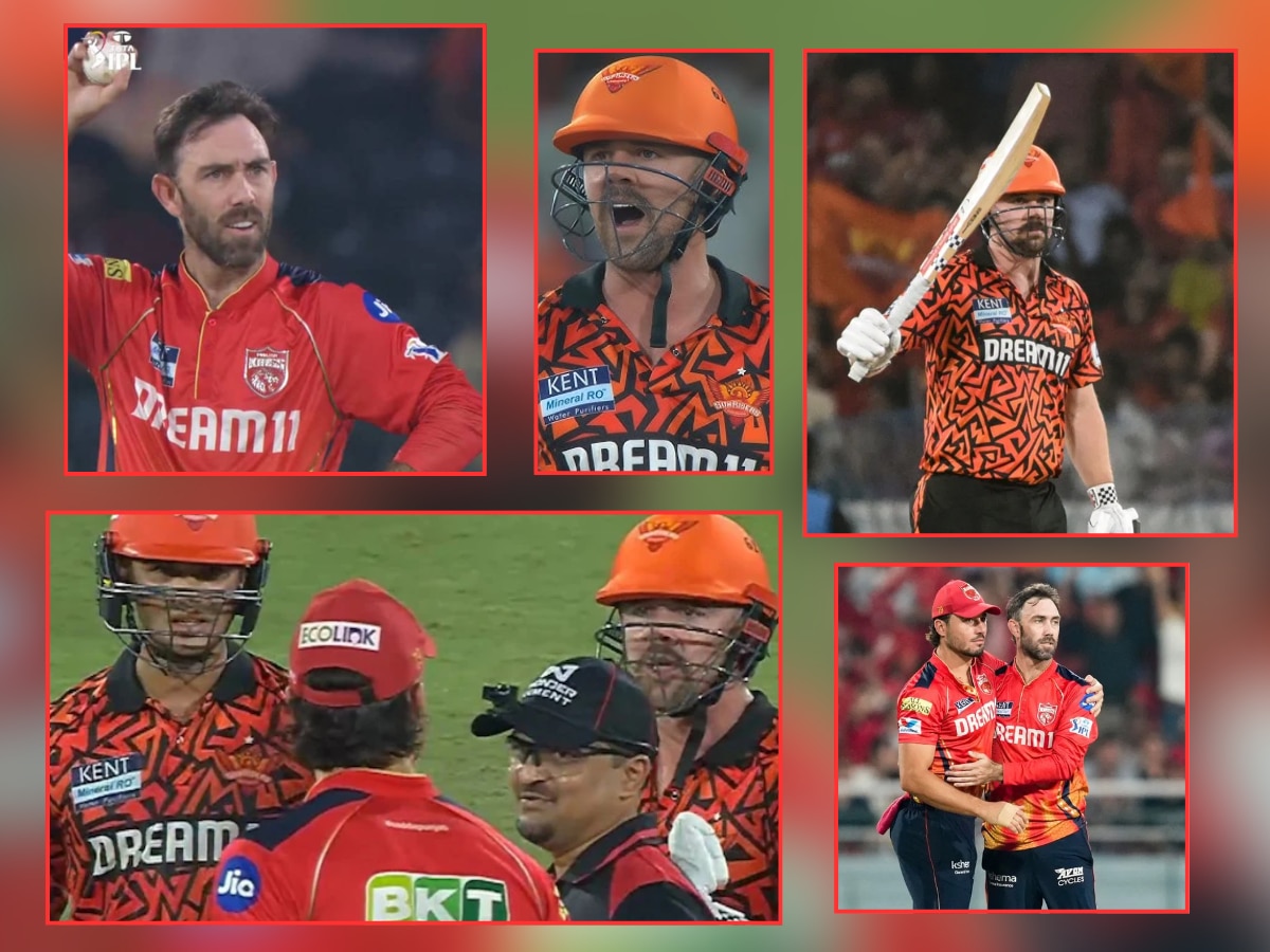 Travis Head fights with Glenn Maxwell during SRH and PBKS IPL 2025 ...
