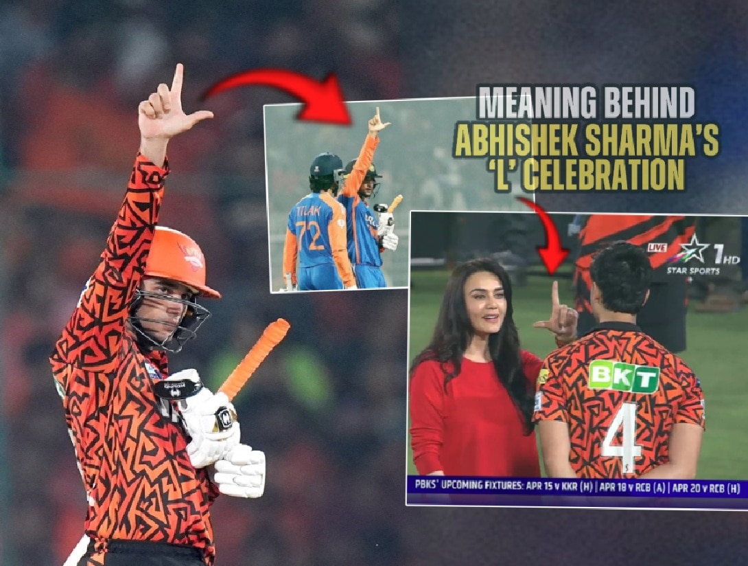 IPL 2025 explained srh vs pbks Abhishek Sharma reveals the meaning behind his L celebration ...