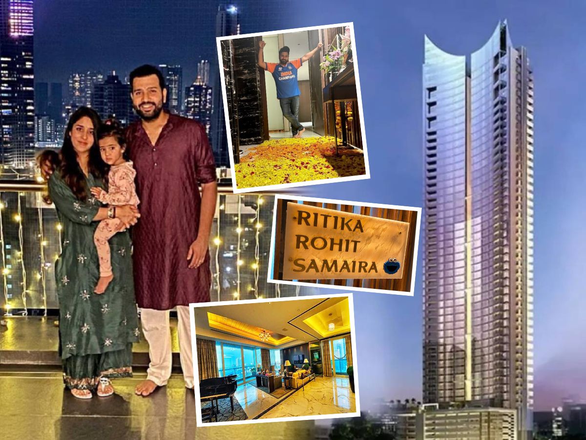 rohit sharma test retirement his luxurious home in mumbai worli see ...
