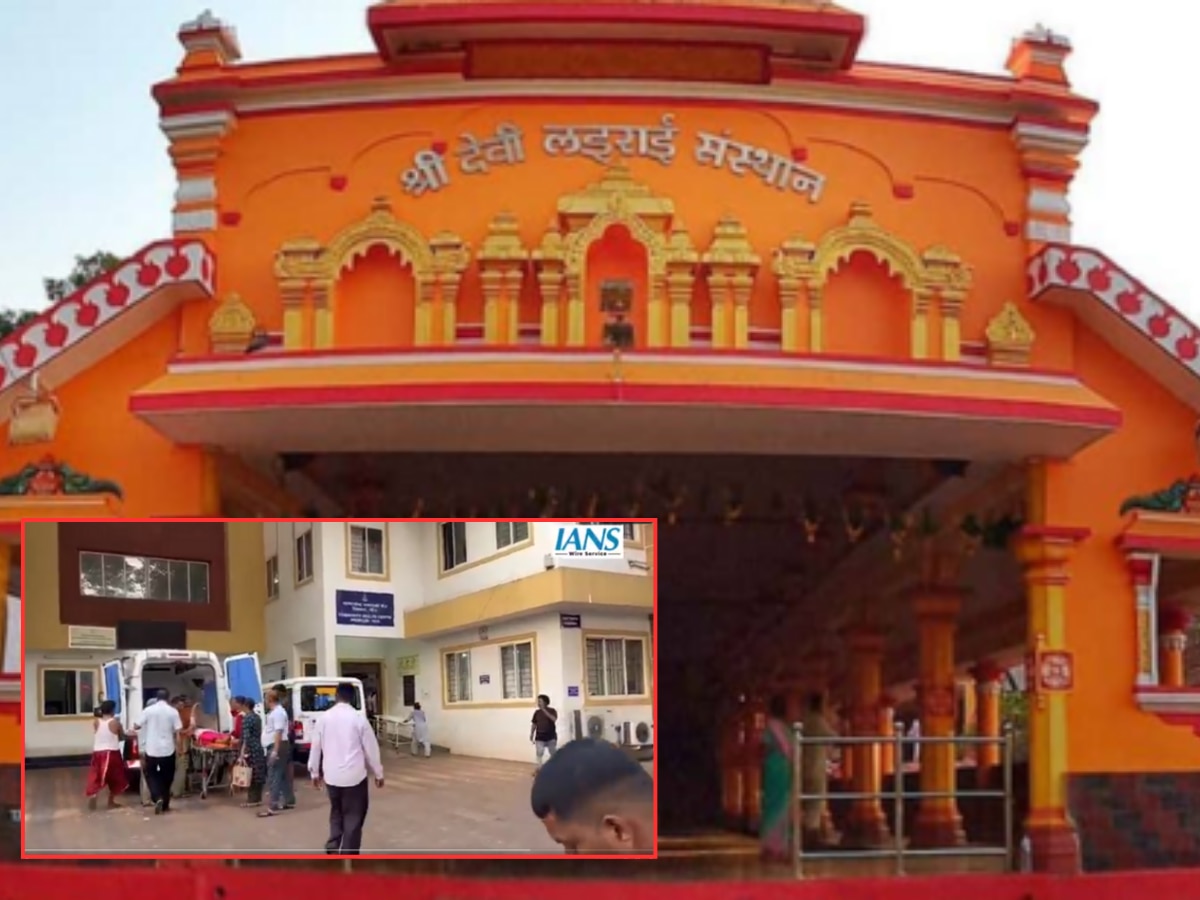 A stampede during the Shirgaon Lairai Devi Temple procession in Goa ...