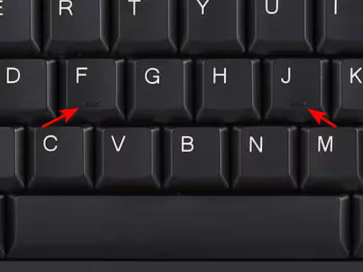 Why are there raised lines only on the F and J keys on the keyboard ...