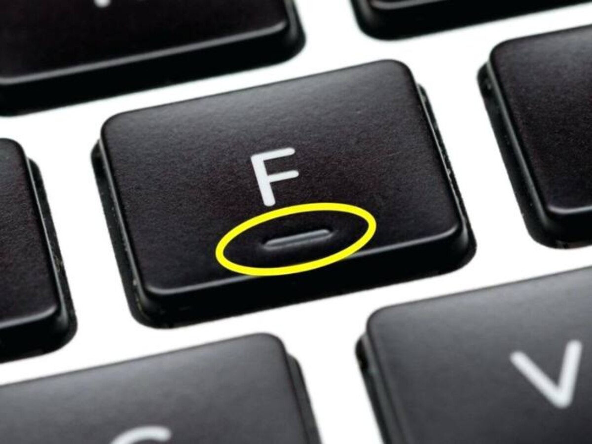 Why are there raised lines only on the F and J keys on the keyboard ...