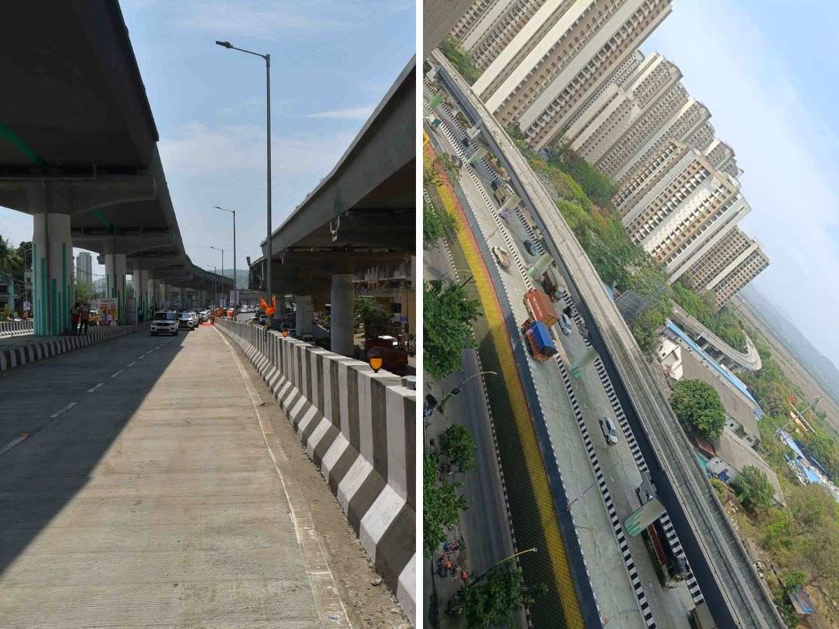 Bhayandarpada Bridge double decker bridge over Vasai creek between ...