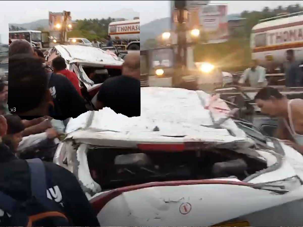 Ratnagiri Khed Accident Car falls 100 feet down from Jagbudi River bridge in Khed 5 people died ...