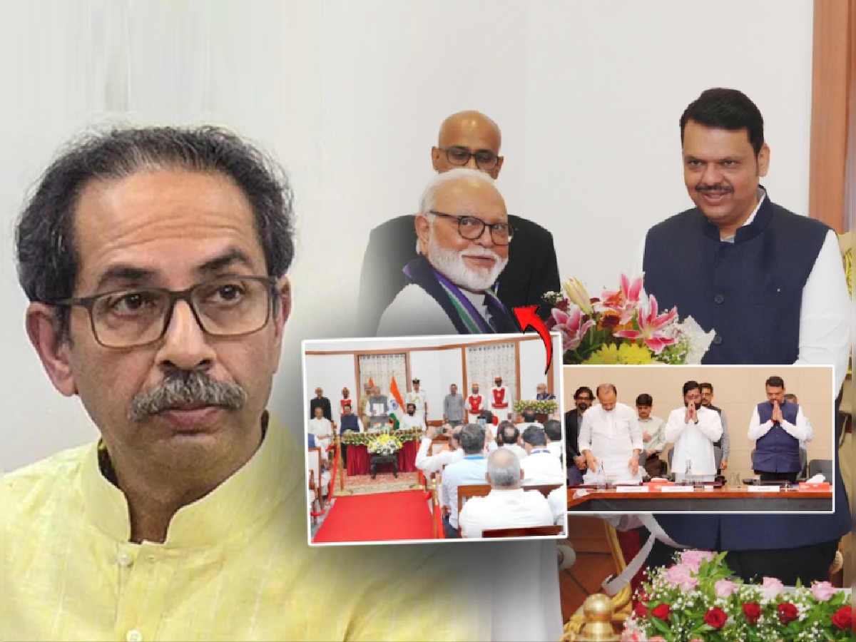 Maharashtra Politics NCP leader Chhagan Bhujbal sworn in as minister Uddhav Thackeray Shivsena ...