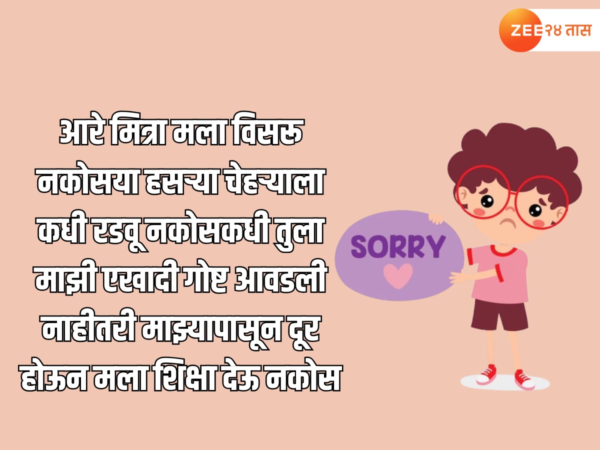 National Sorry Day Wishes in Marathi Sorry Day 2025 Quotes Messages ...