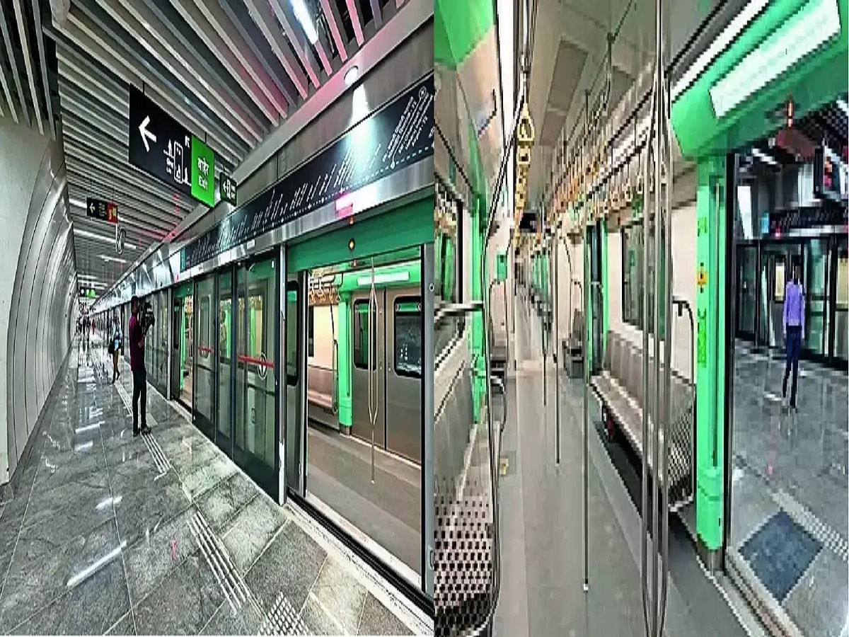 Mumbai Metro Line 3 : पहिल्याच मुसळधार पावसात वरळी भुयारी मेट्रोचे ...