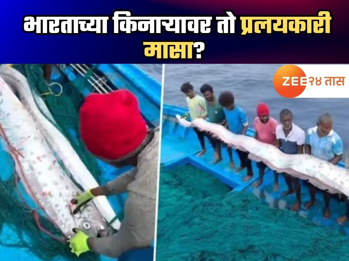 disaster alert Oarfish aka Doomsday fish in Tamil Nadu sea shore know ...