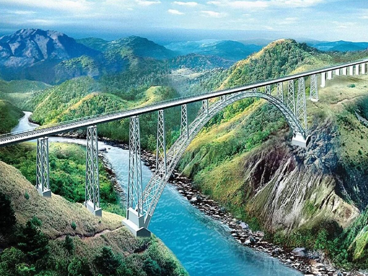 Worlds Highest Railway Arch Connecting Kashmir to India connection ...
