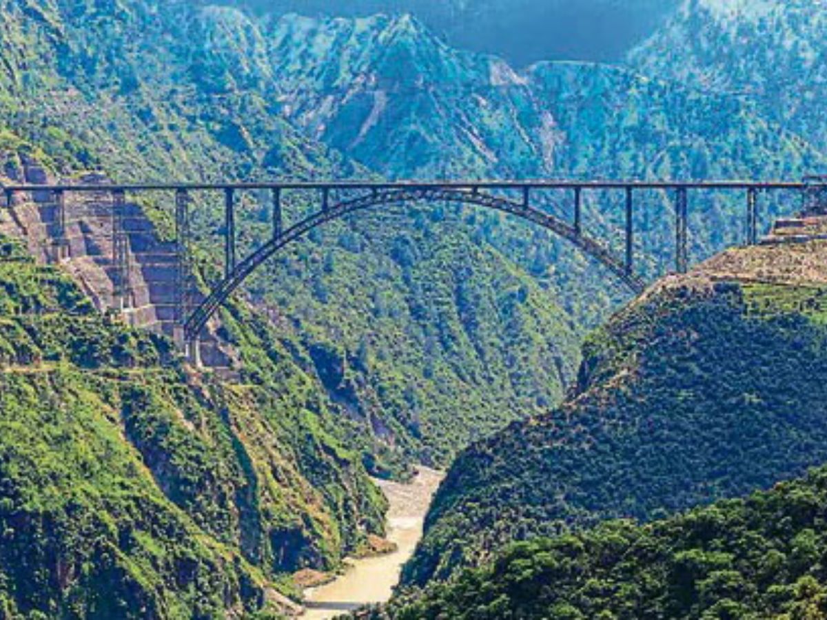 Worlds Highest Railway Arch Connecting Kashmir to India connection ...