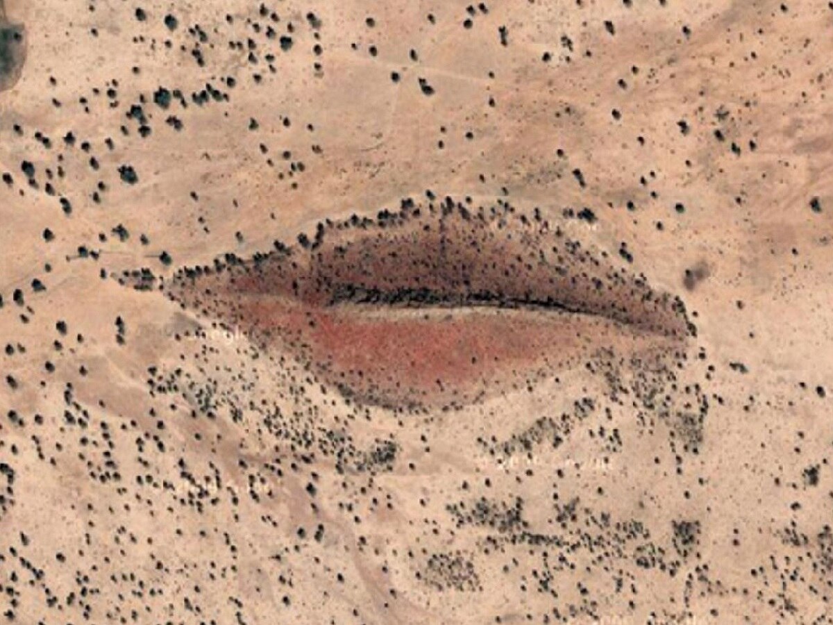 Landlocked Lips On Earth A mysterious figure spotted from space on the ...